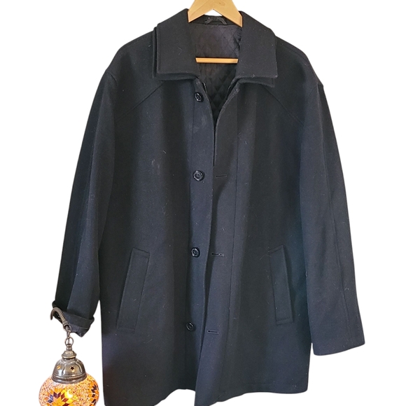jf j.ferrar | Jackets & Coats | Mens Black Wool Coat | Poshmark